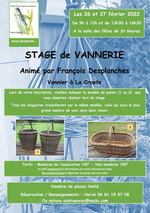 Stages de vannerie – Saint-Geyrac en Périgord